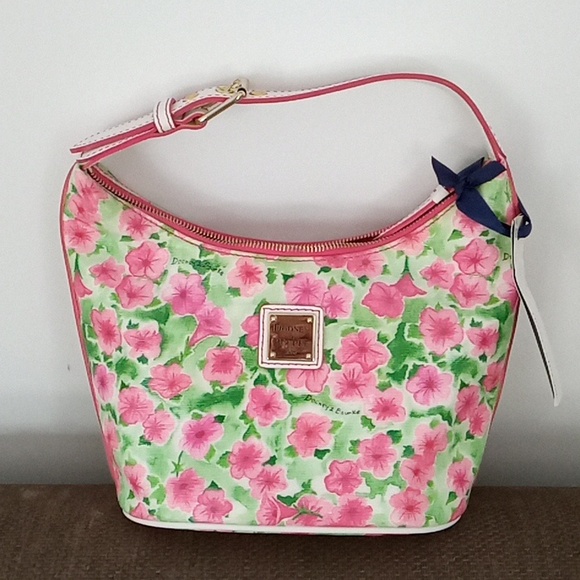 Dooney & Bourke | Bags | Dooney Bourke Pink Floral Bucket Bag Nwt ...